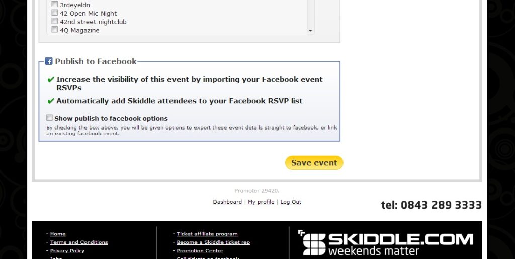 How to increase the visibility of your event on Skiddle - Skiddle ...